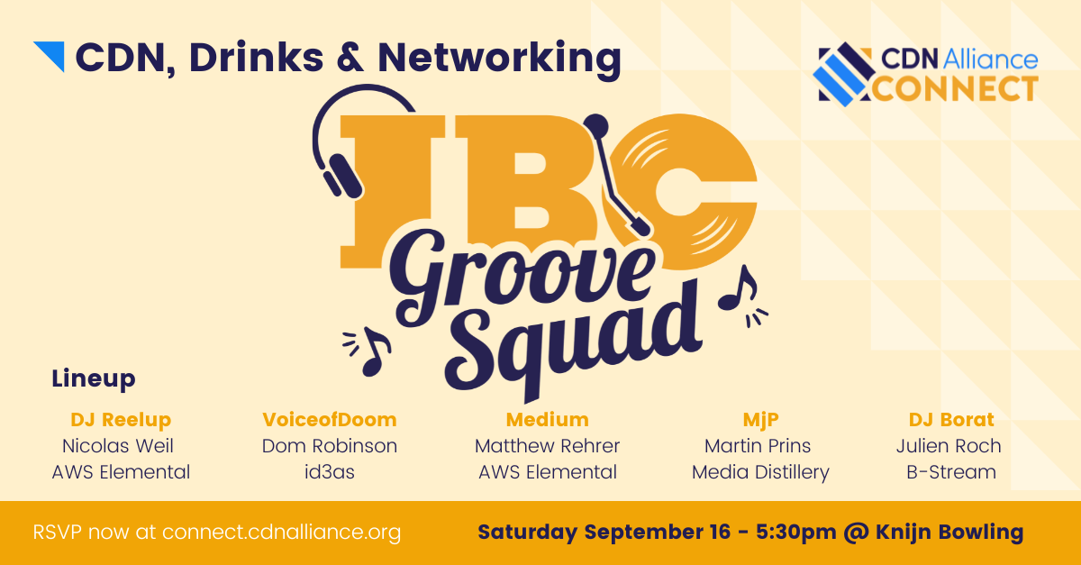 The Community DJ collective ‘IBC Groove Squad’ at CDN Alliance Connect ...